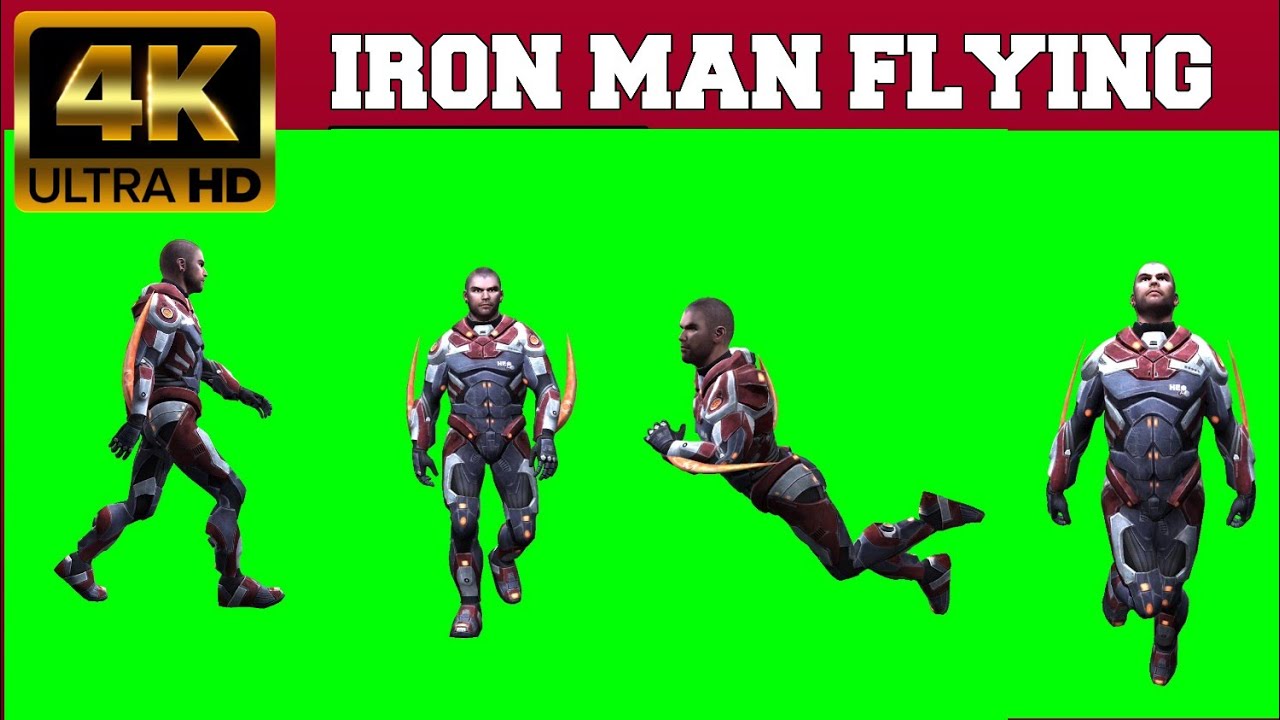 Cartoon 3d Model Green screen | 4k cartoon Green Screen | Man Flying ...