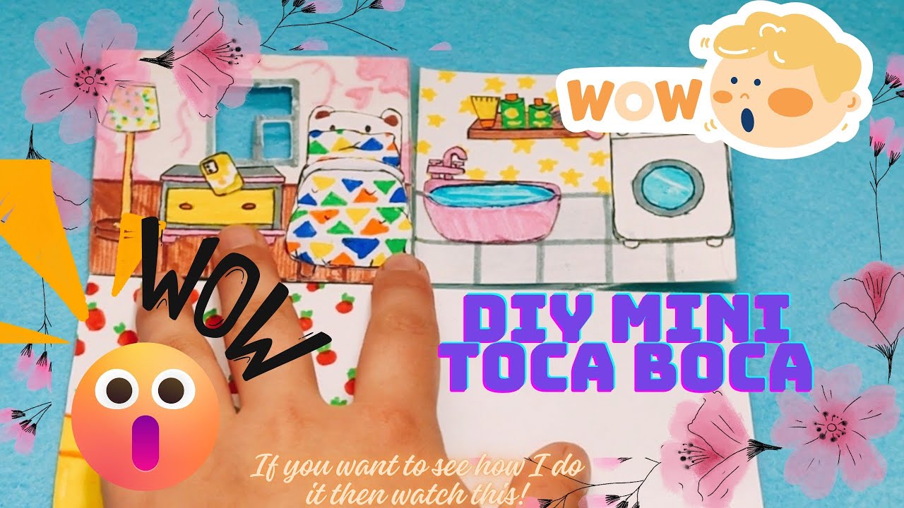 DIY Mini Toka Boka paper house🌺🏠Easy craft ideas/ miniature craft ...