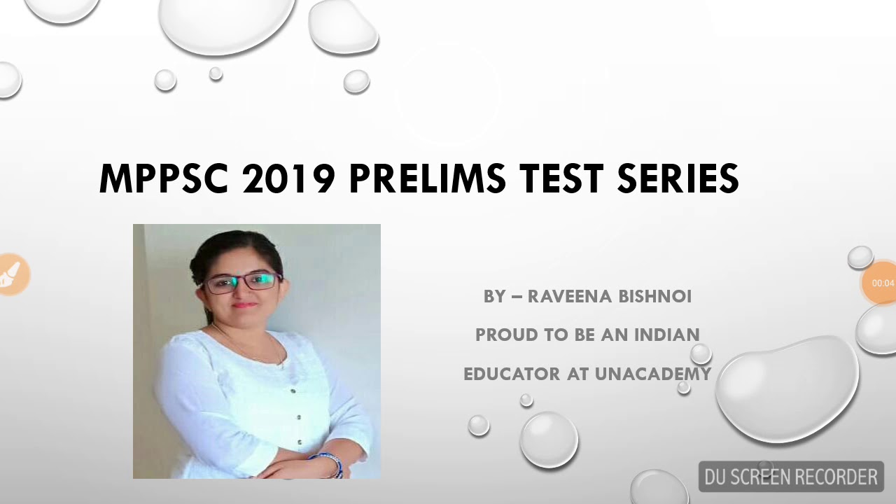 MPPSC 2019 test paper 3 covers current affairs - YouTube
