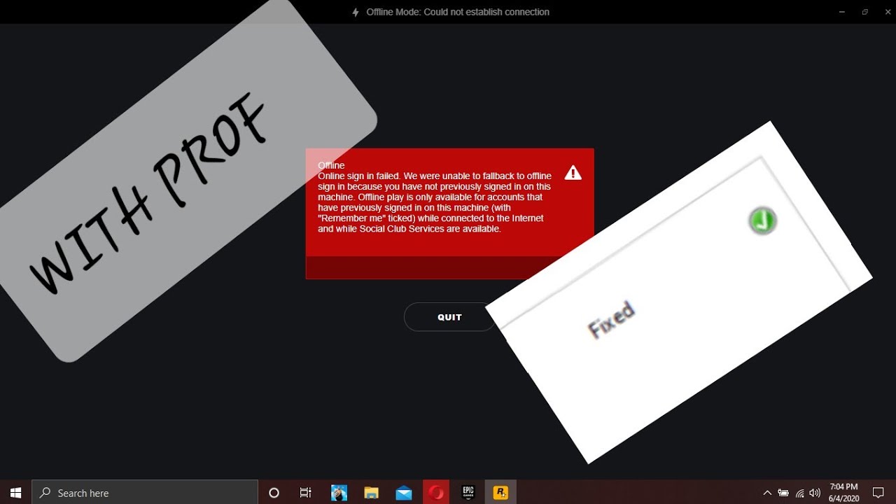 Fix GTA 5 Social Club Online Sign In Failed Problem || 2020 || With ...