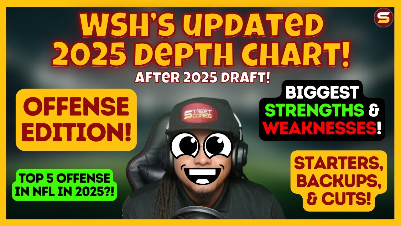 📈OFFENSE: WSH UPDATED Depth Chart AFTER 2025 NFL Draft! | Top 5 NFL ...