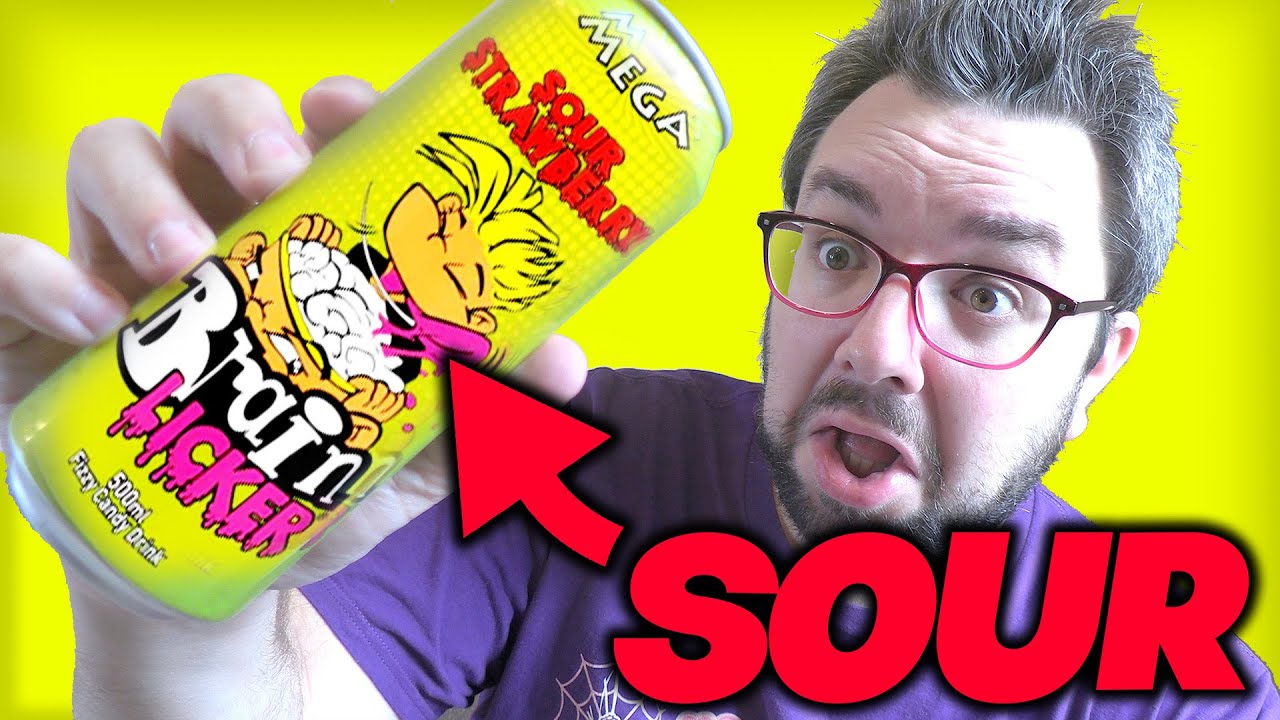Brain Licker Soda (SOUR Strawberry) EPIC Review - YouTube