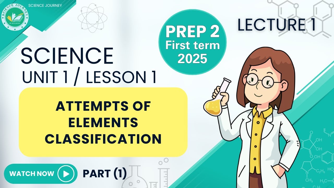 science | prep2 | attempts of elements classification | unit 1 lesson 1 ...