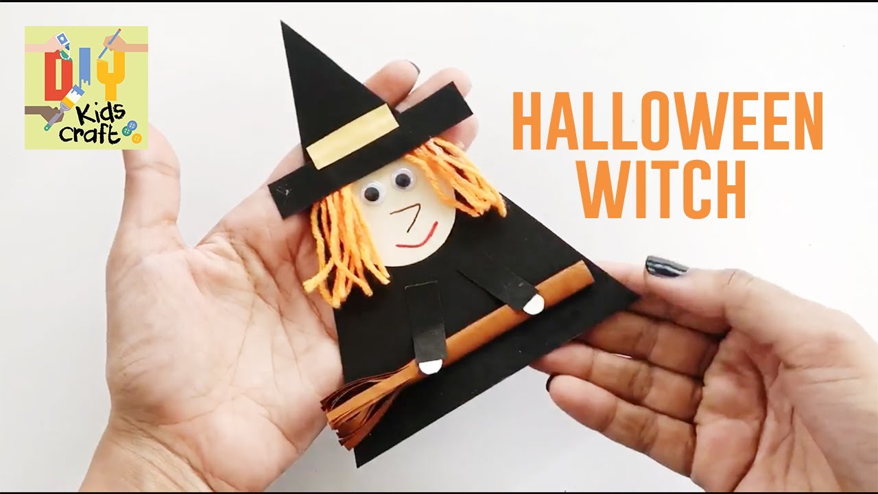 How To Make A Scary Halloween Witch | Easy Paper Halloween Witch Ideas ...