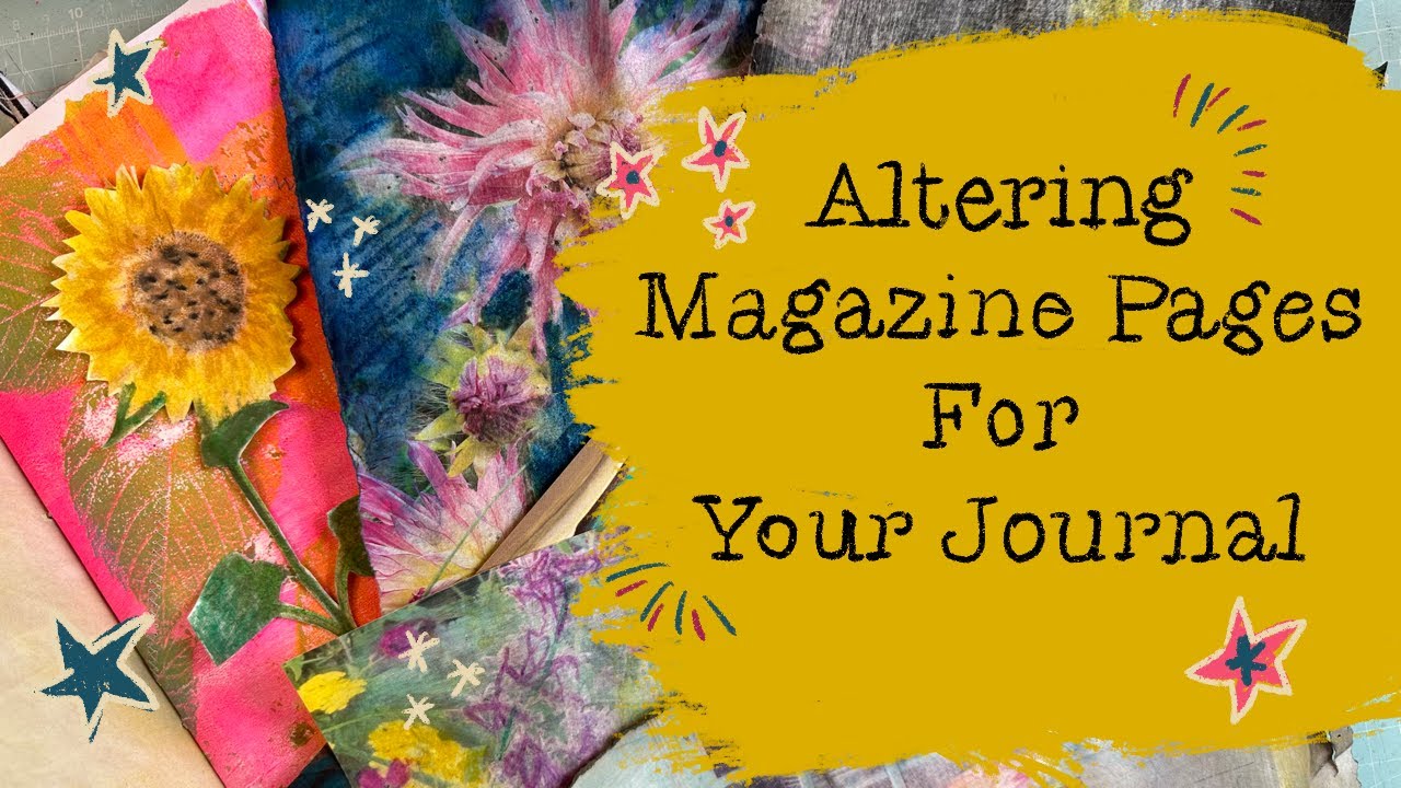 Altering Magazine And Book Pages For Your Journals - YouTube