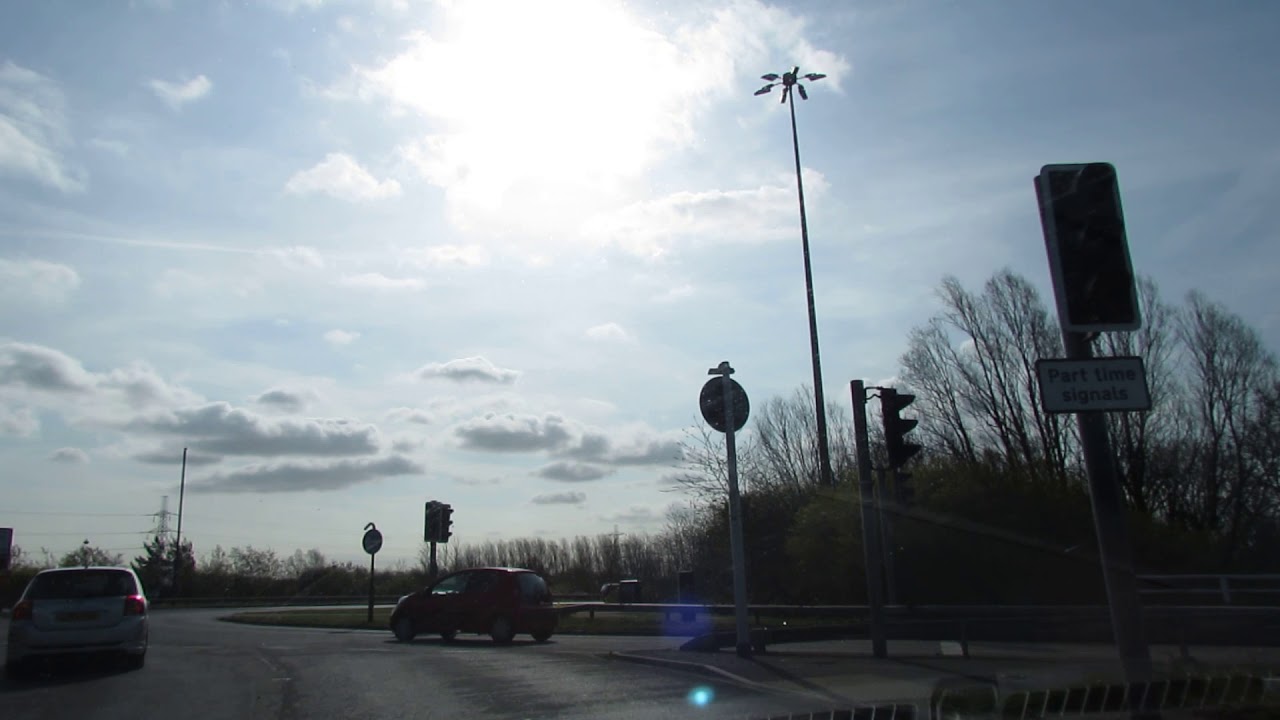 Silverlink Roundabout opening day 1st April 2019 - YouTube