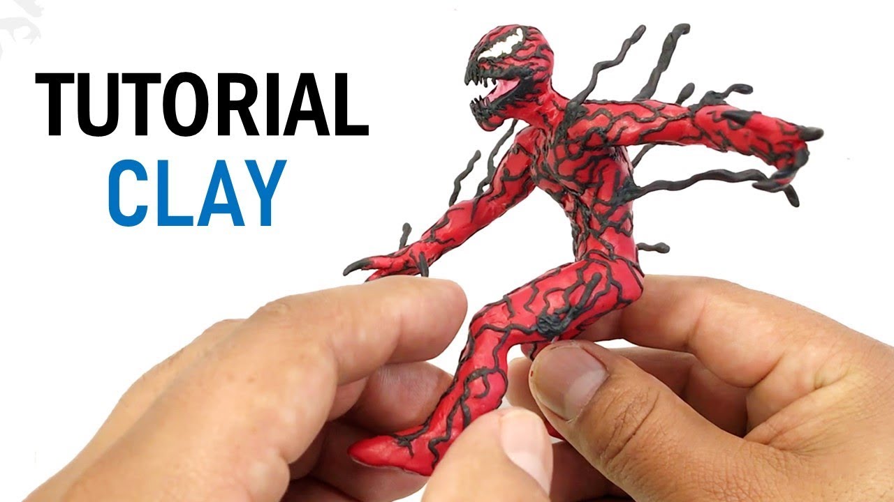 How to make CARNAGE with plasticine or clay in steps - My Clay World ...