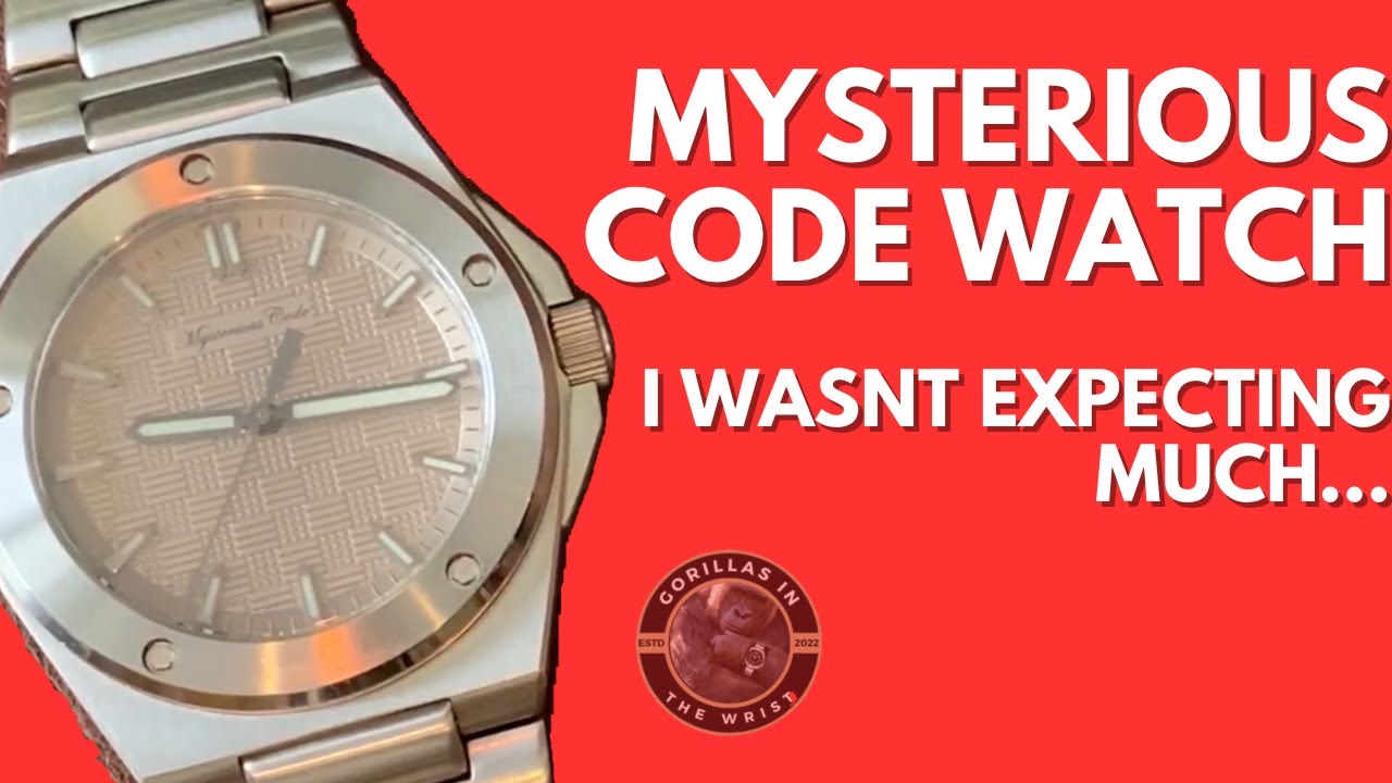 Mysterious code watch review - YouTube