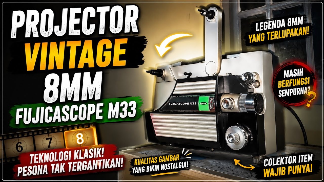 LANGKA ⁉️ PROJECTOR VINTAGE FUJICASCOOPE M33 (8mm Cinema) - YouTube