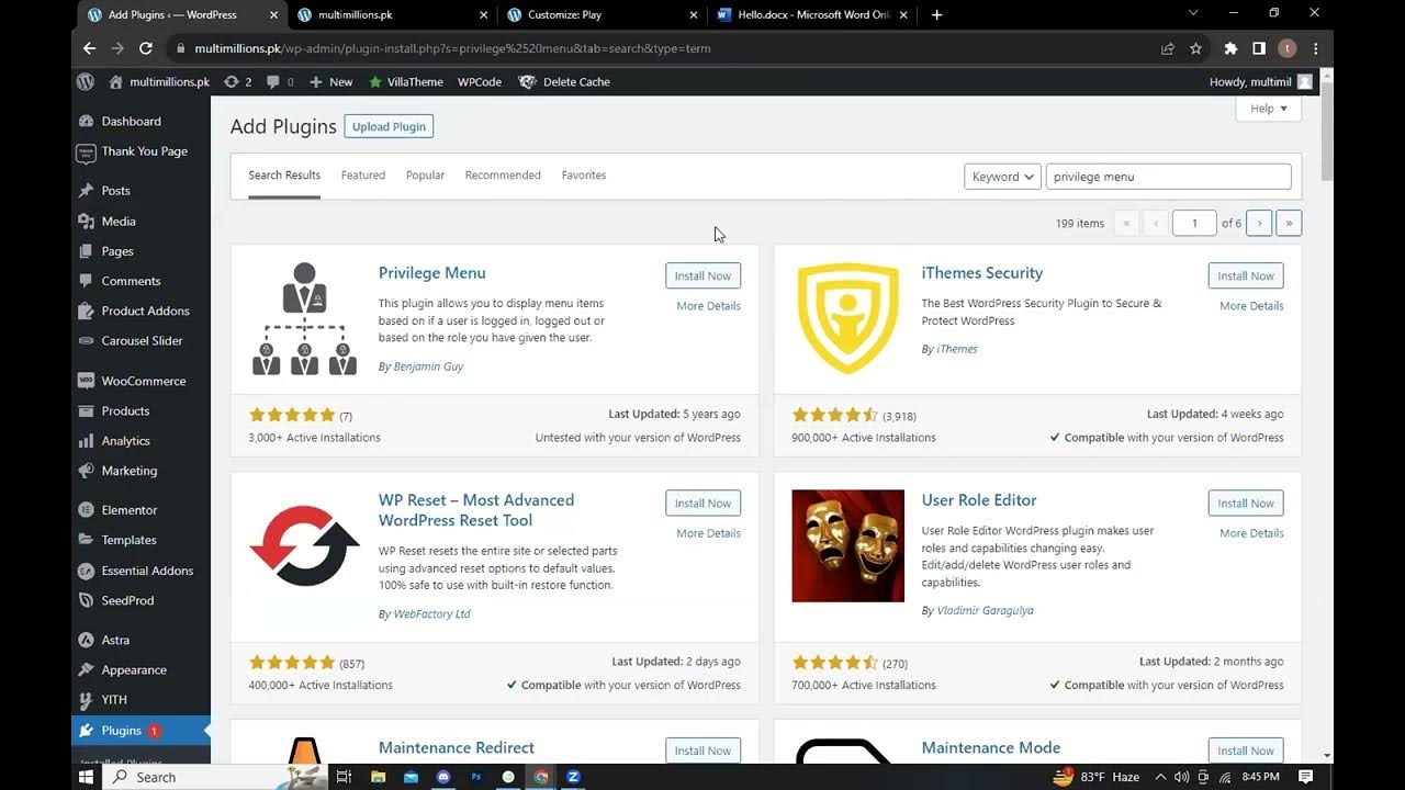 Show Or Hide Wordpress Menu Items On Login And Logout Restrict Logged In And Logged Out Users