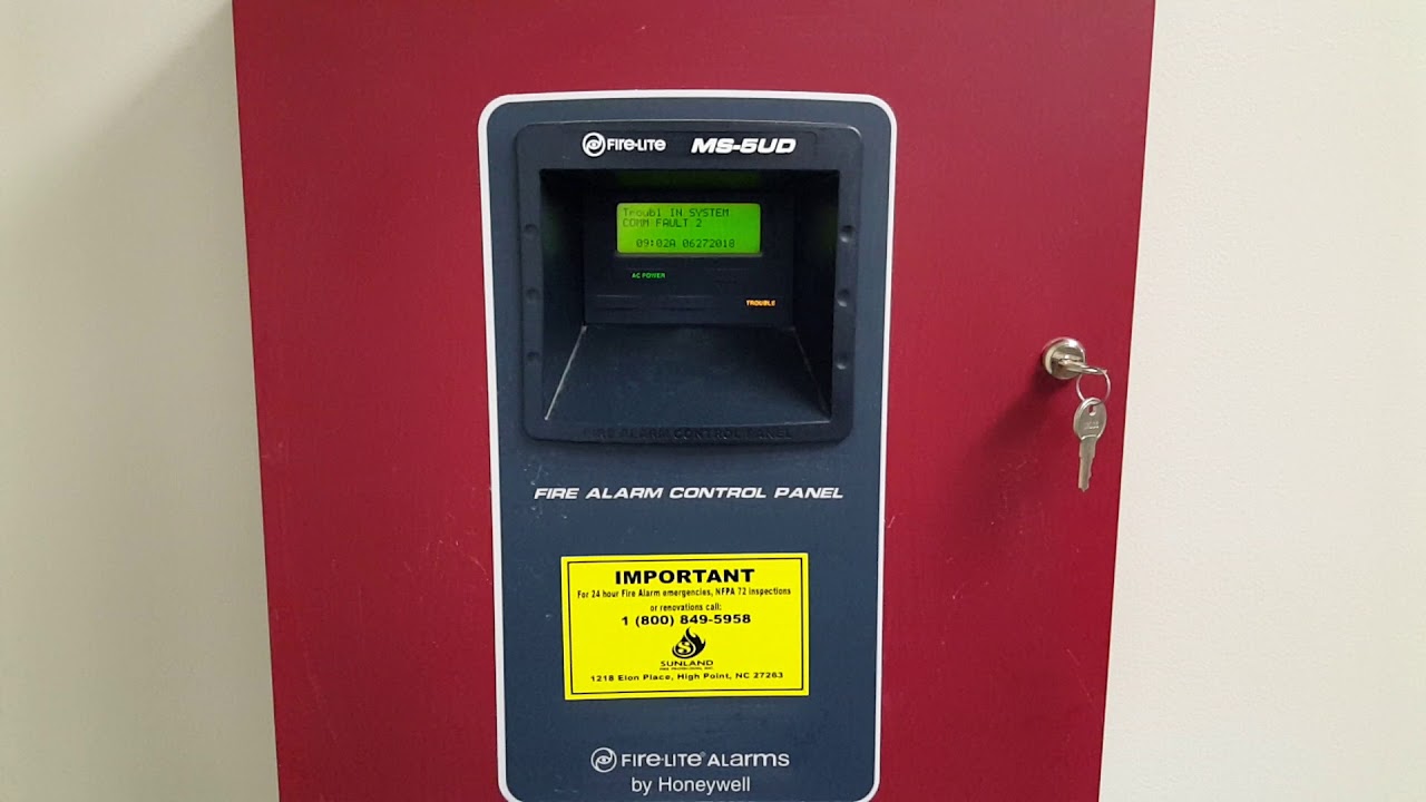 Communication Fault 2 Trouble On The Fire-Lite MS-5UD - YouTube