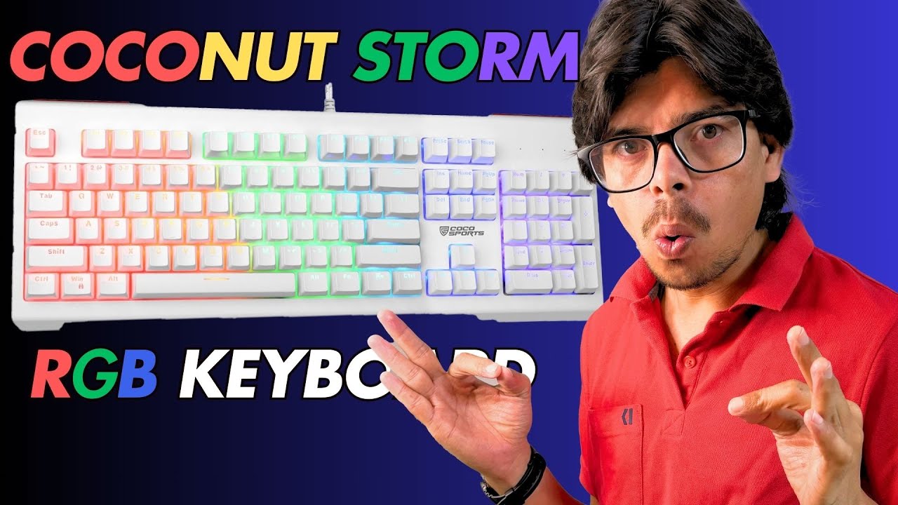 COCONUT Storm RGB Gaming Wired Keyboard Unboxing | Review Hindi - YouTube