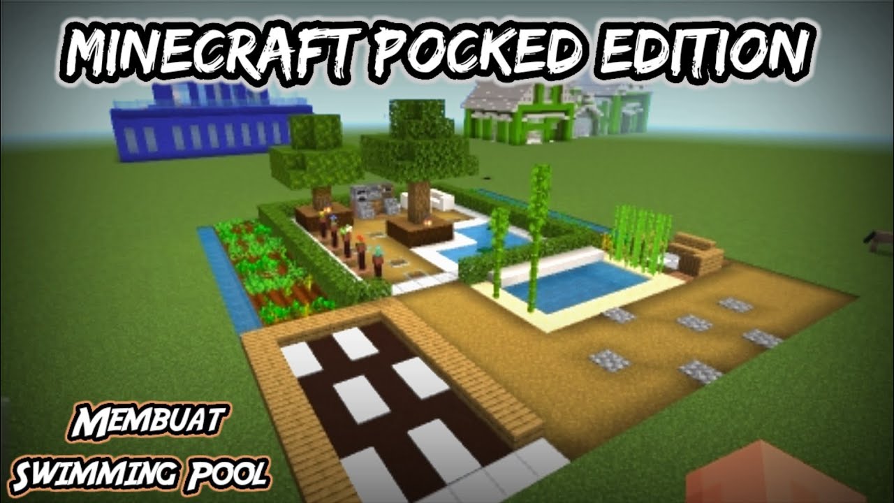Membuat Swimming pool Di Minecraft Pocked Edition - YouTube