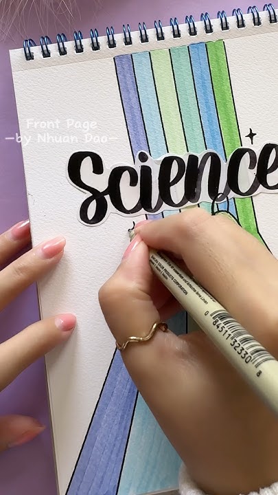 Simple Front Page DIY || Science Notebook #shorts #frontpage #nhuandao ...