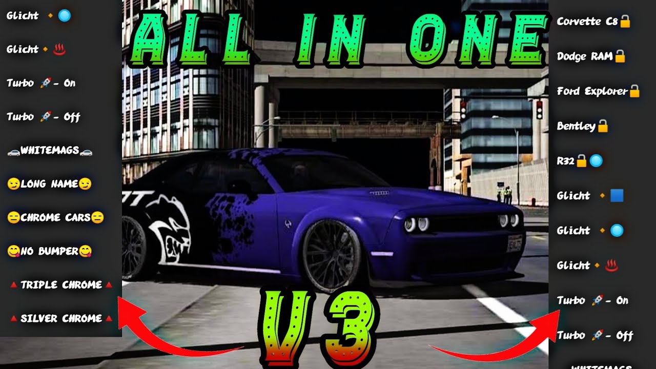 Car Parking Multiplayer [All In One V3 Script] - Version 4.8.8.9 - YouTube