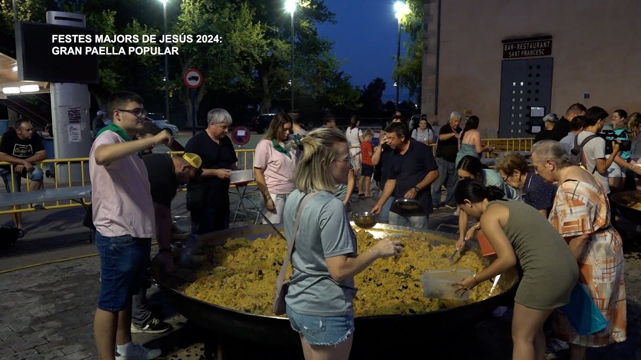 Festes Majors de Jesús 2024: Gran Paella Popular - YouTube