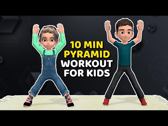 10 MIN PYRAMID FAT BURNING WORKOUT FOR KIDS - Videos For Kids