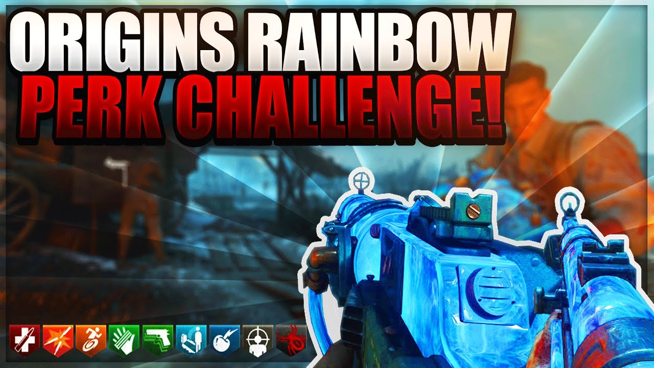 Black Ops 3 Zombies DLC 5 Origins Remastered Rainbow Perk Challenge ...