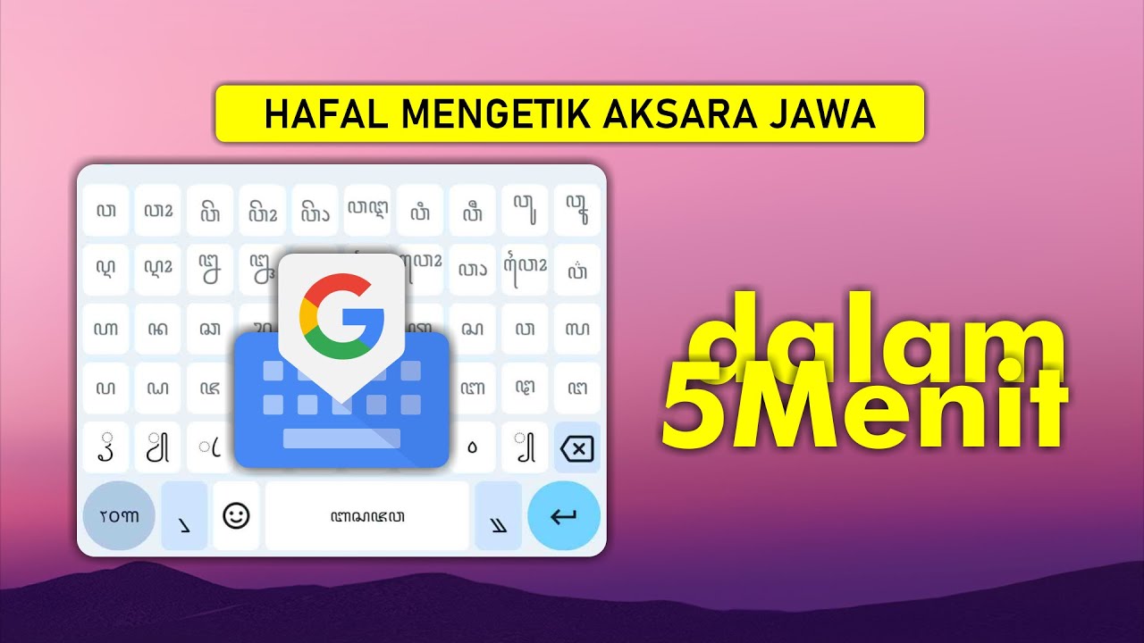 Tutorial - Mengetik Aksara Jawa di Android - YouTube