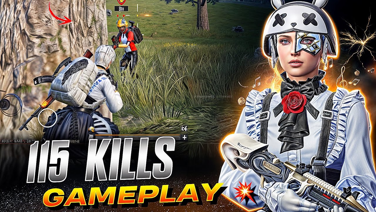 115 Kills! 🤩 Fastest Gameplay With Rose Melody Skin 🔥 PUBG Mobile - YouTube