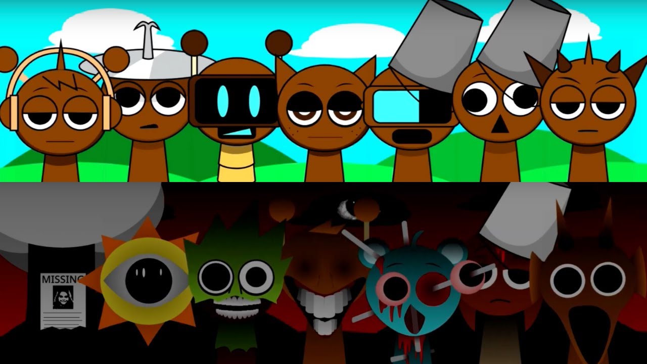 Incredibox Sprunki : Brud Infection Normal version Vs Horror version ...