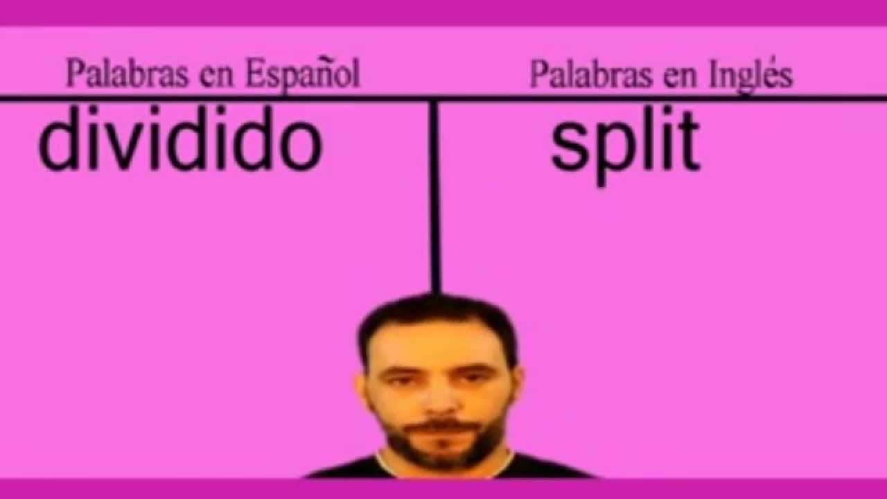 Cómo se dice ( split - dividido ) en Ingles - YouTube