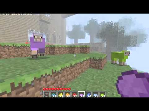 Minecraft: Coloring Sheep! - YouTube