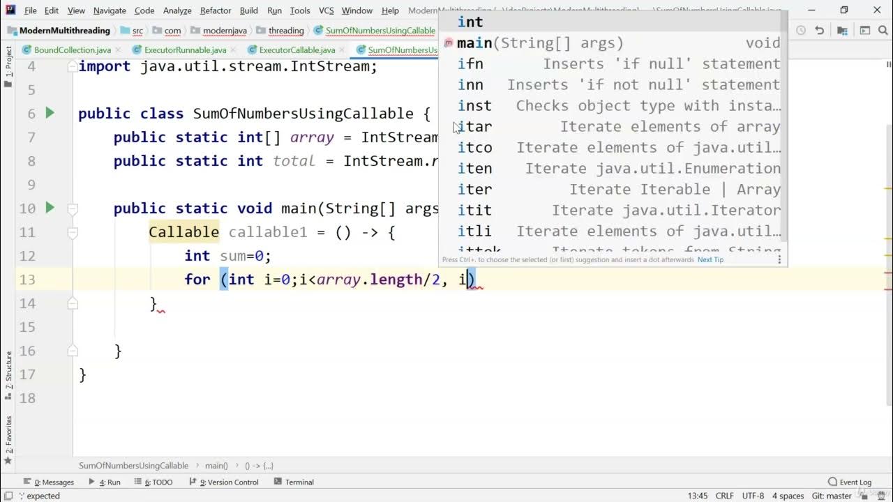 JAVA Series 2024 - 29 Step 13 Callable & Future - YouTube