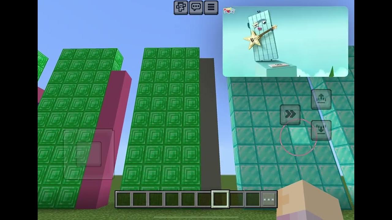 Numberblocks the big one in Minecraft - YouTube