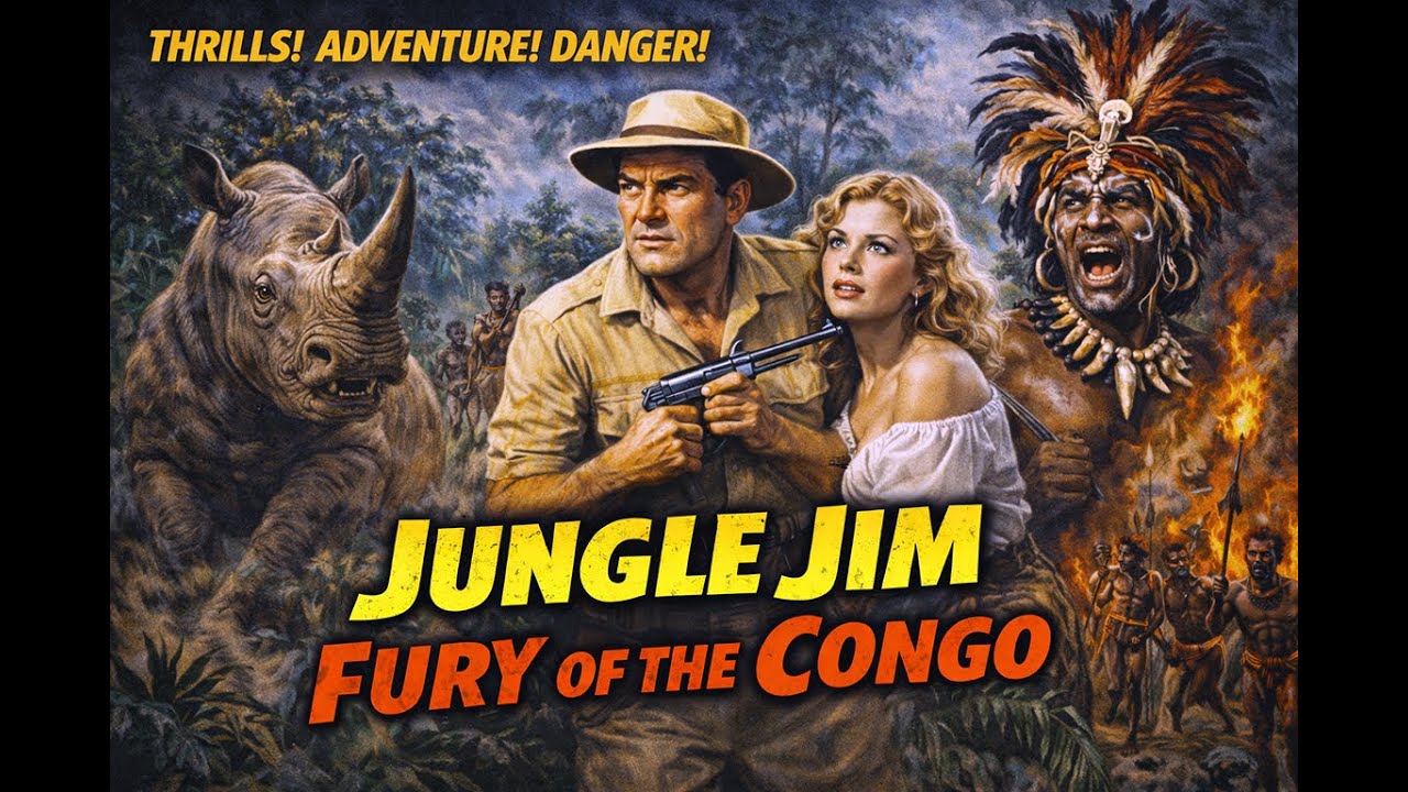 JUNGLE JIM: FURY OF THE CONGO (1951) w/ Johnny Weissmuller | 𝙁𝙪𝙡𝙡 𝙈𝙤𝙫𝙞𝙚 ...