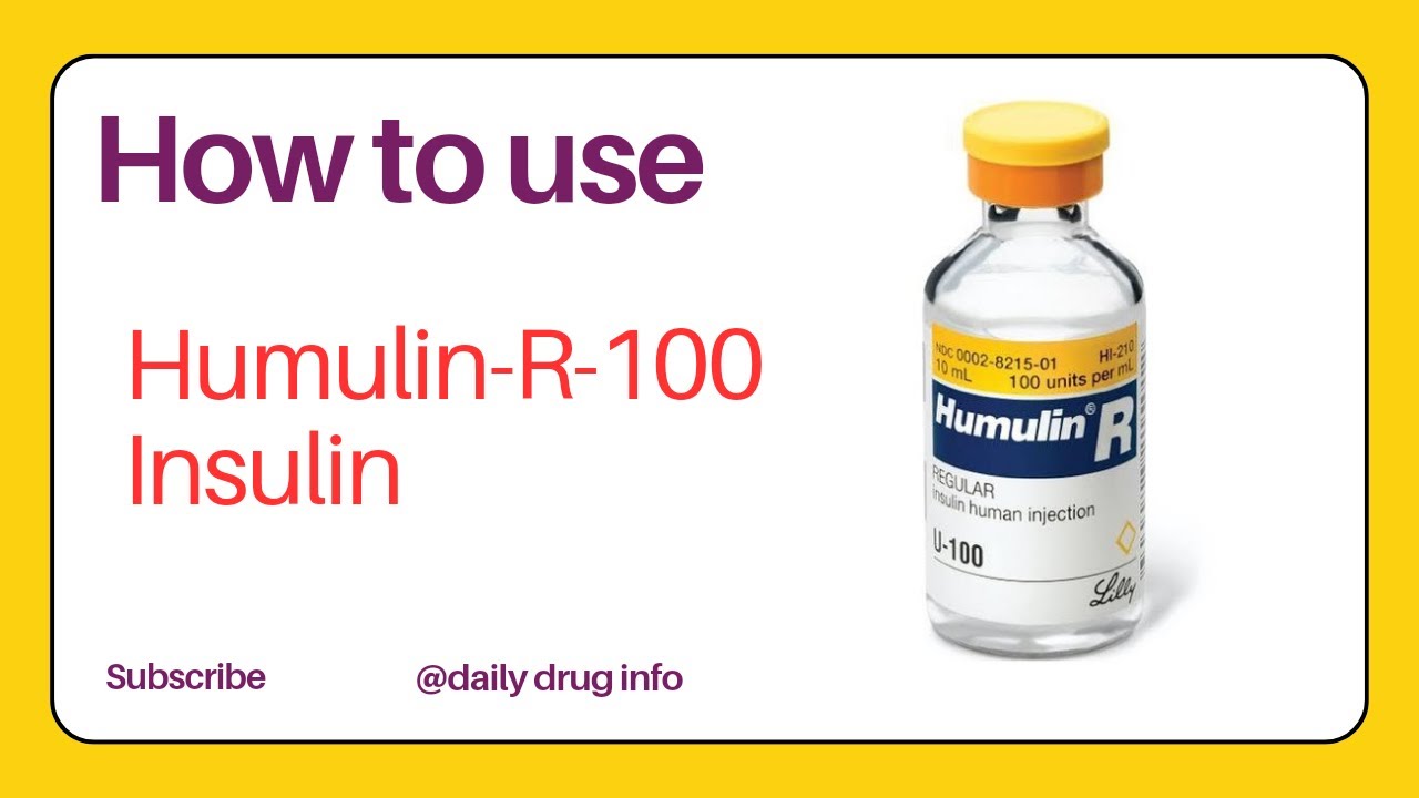 How to use insulin Humulin-R | What is Humulin R | Insuget-R | Type1 ...