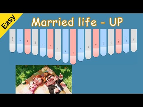 Married life -from up🌸 [ Easy kalimba cover for beginners ] #kalimba ...