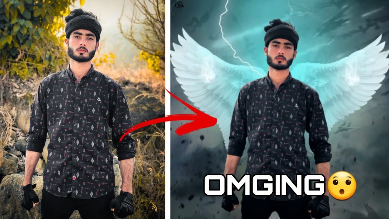 picsart devil wings edting tutorial in picsart and Lightroom Edting tutorial full hd photo 👈🖤 ...