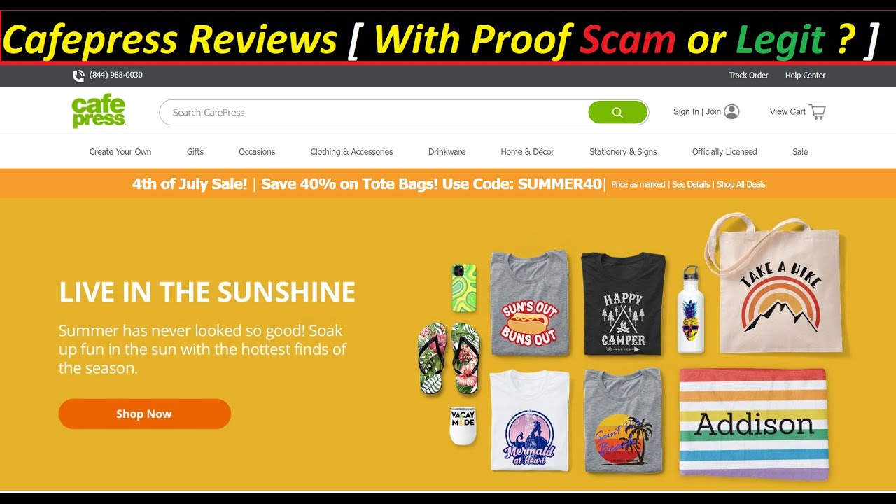 Cafepress Reviews [ With Proof Scam or Legit ? ] ! Cafepress ...