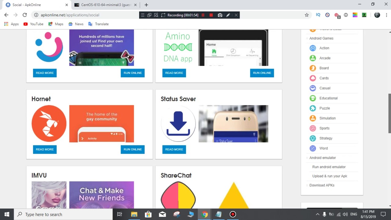 ApkOnline free online android emulator | افضل موقع لعام 2019 - YouTube