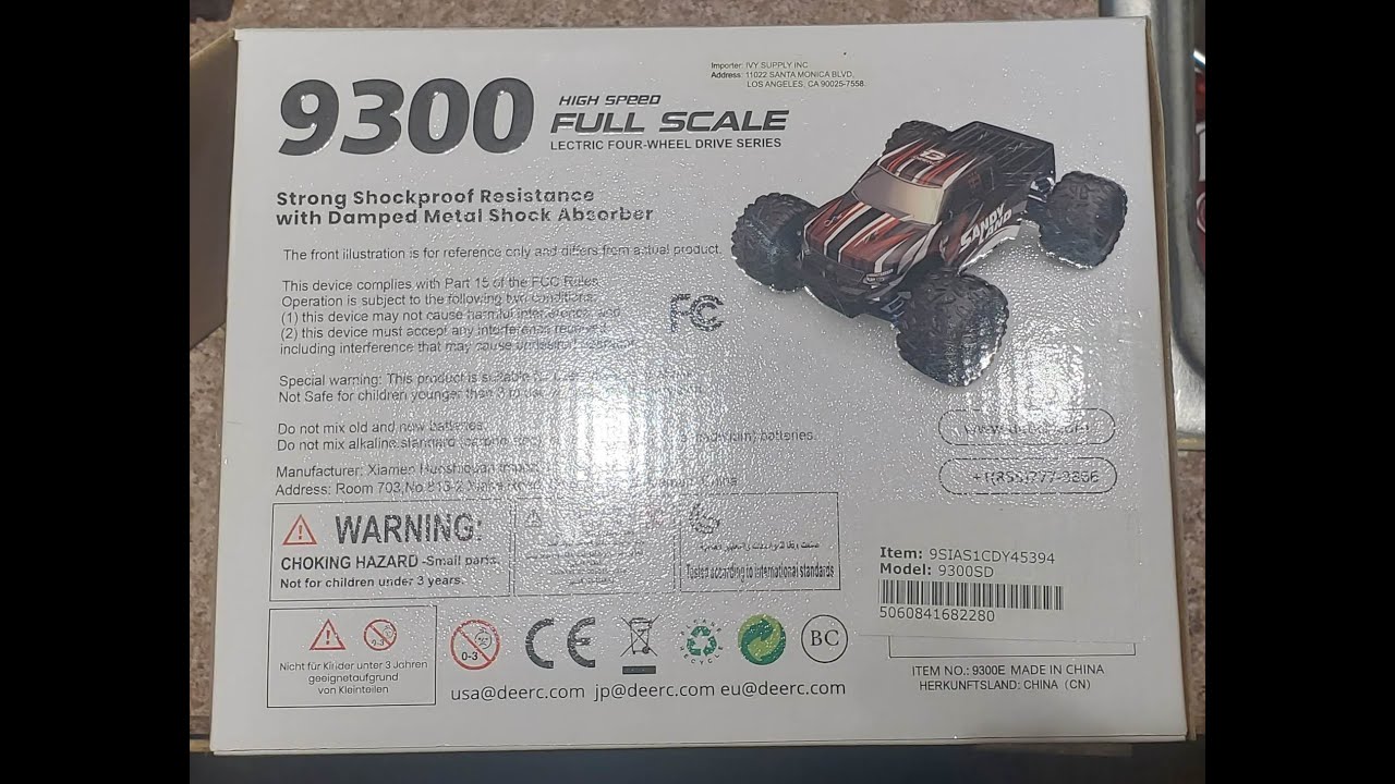 Unboxing the kids first semi RC car. 9300 LECTRIC FOUR WHEEL DRIVE ...