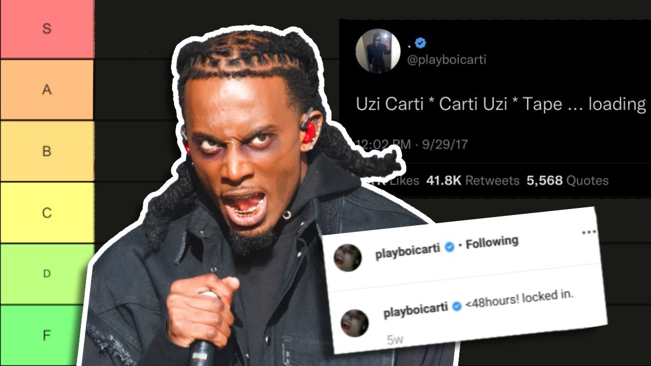 Playboi Carti LIES Tier List - YouTube