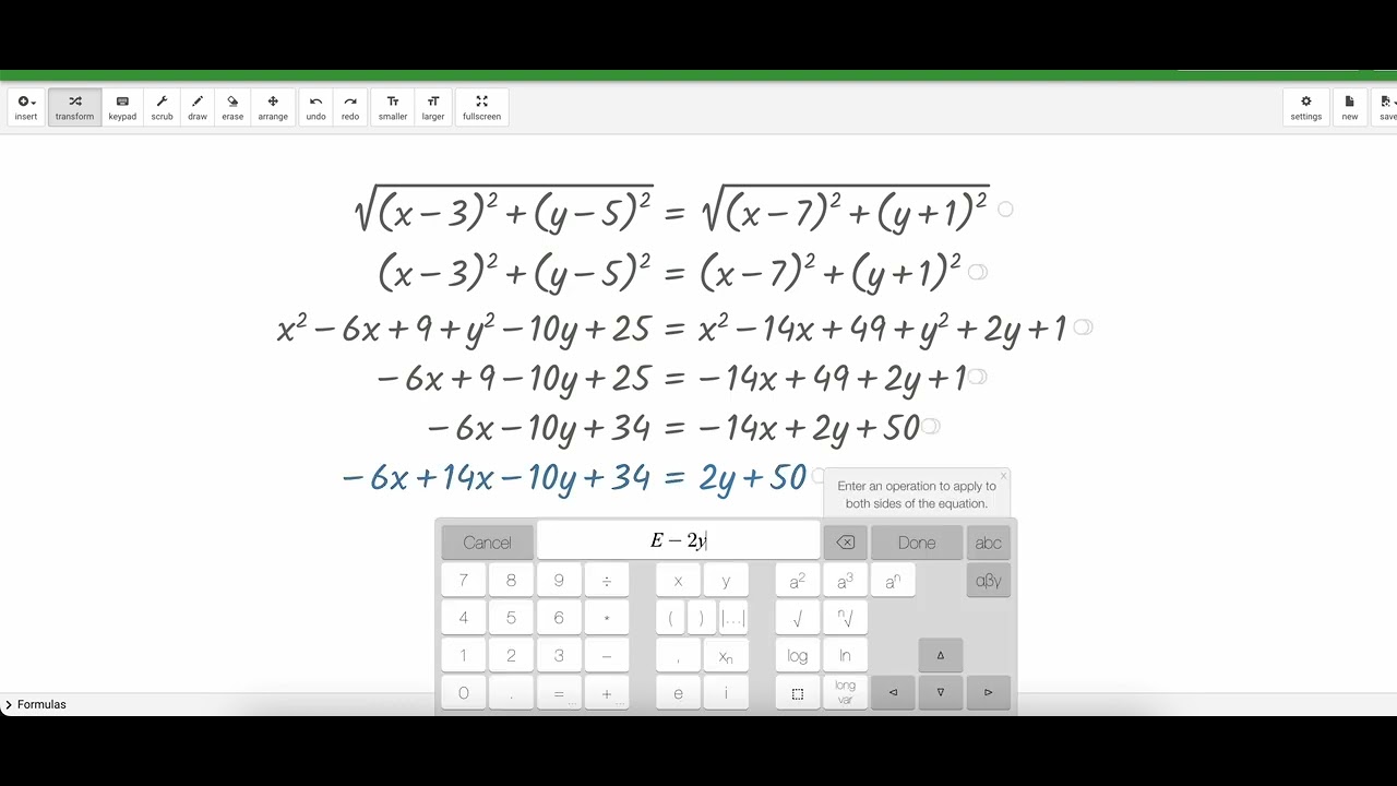 Using Graspable Math to Simplify an Equation - YouTube
