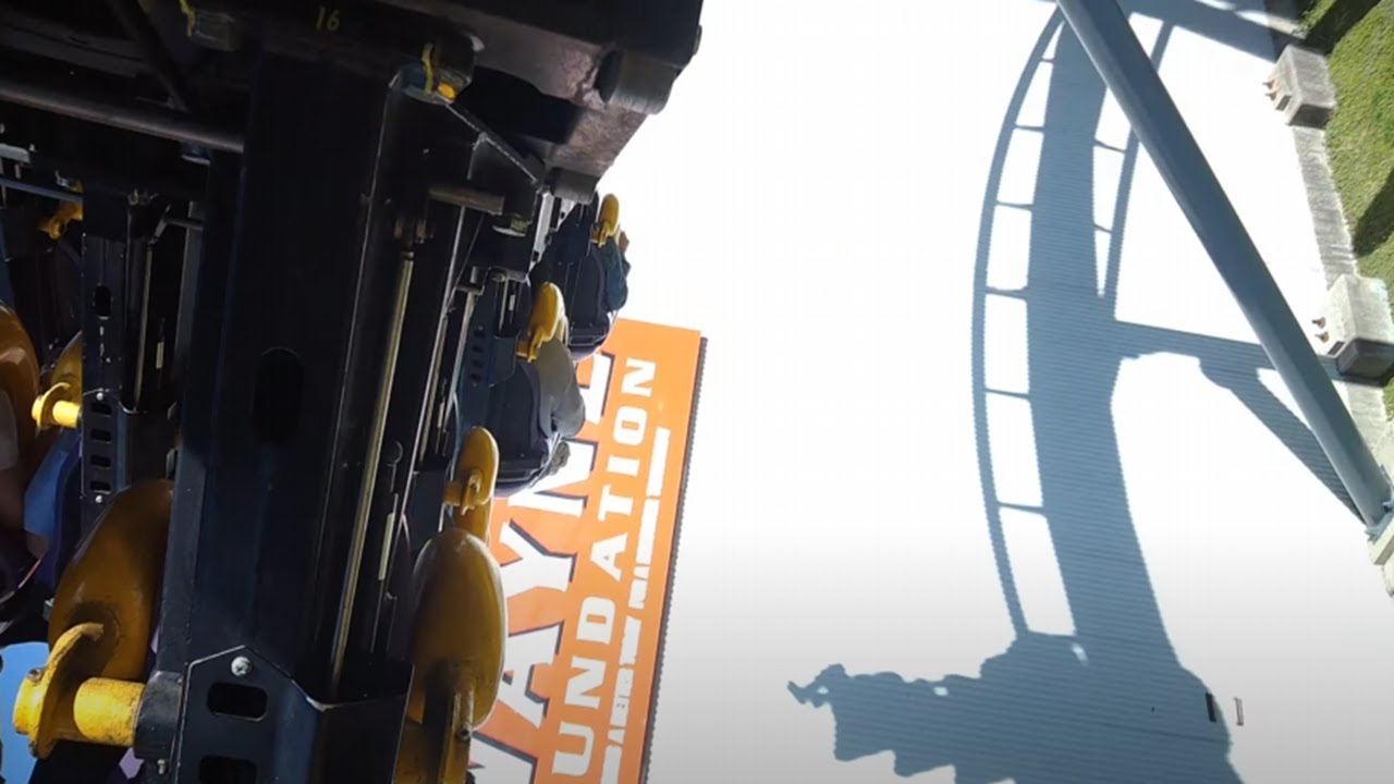 Batman The Ride - Six Flags Over Texas - Row 5 (4K HD POV) - February ...