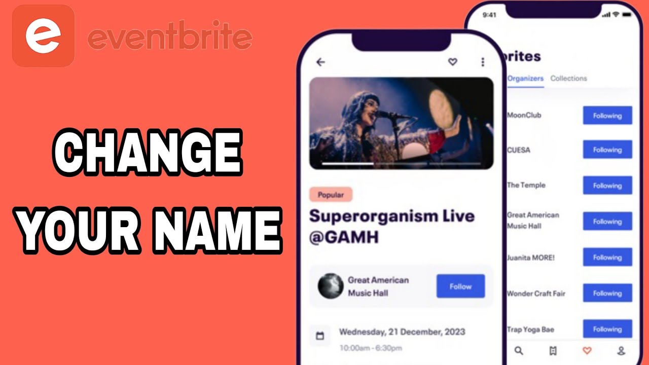 How To Change Your Name On Eventbrite App - YouTube