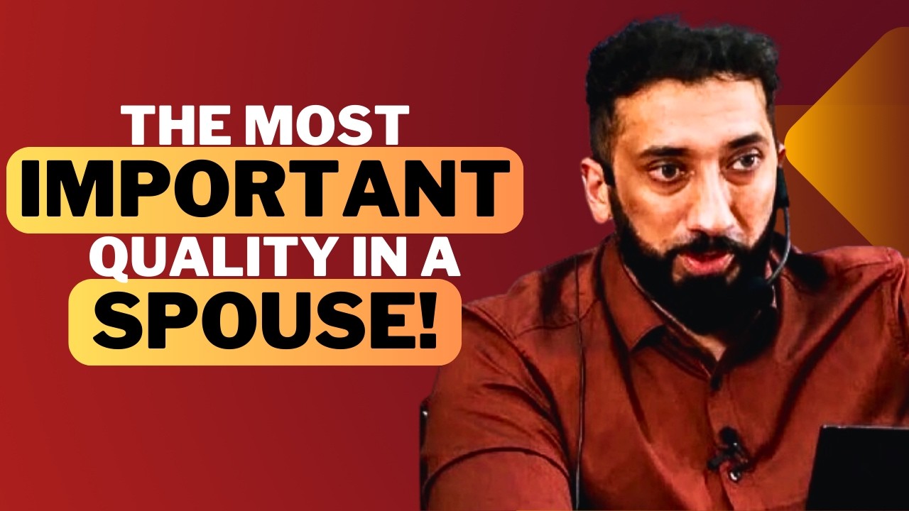 The Most Important Quality In A Spouse | Watch Before Marriage! - YouTube
