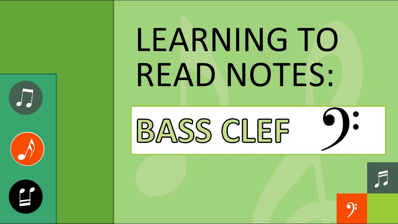 Music: How to read notes in the bass clef - YouTube