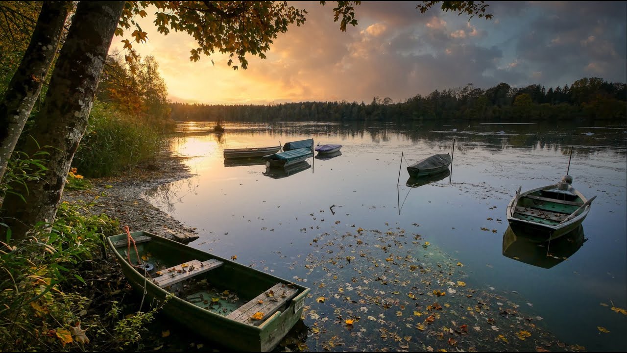A beautiful lake that calms you down. Sleep, rest, study - YouTube