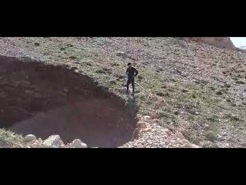 Nurhak Dağı’nda depremden sonra dev obruk oluştu