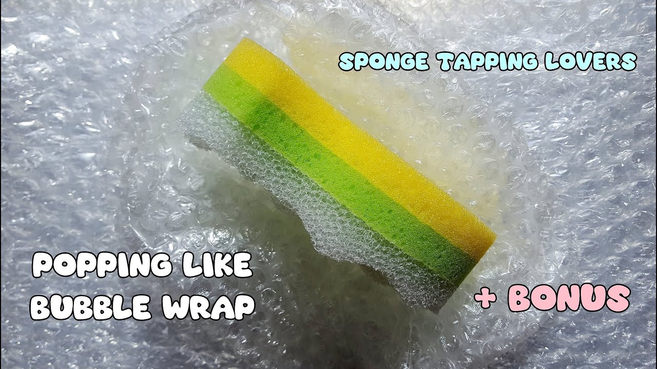 Sponge popping, squeezing & TAPPING + BONUS |WATCH IN HD| - YouTube
