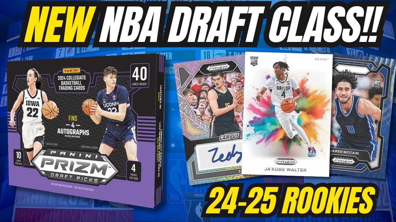 FIRST LOOK AT THE NEW NBA DRAFT CLASS - 2024 Panini Prizm Draft Picks ...