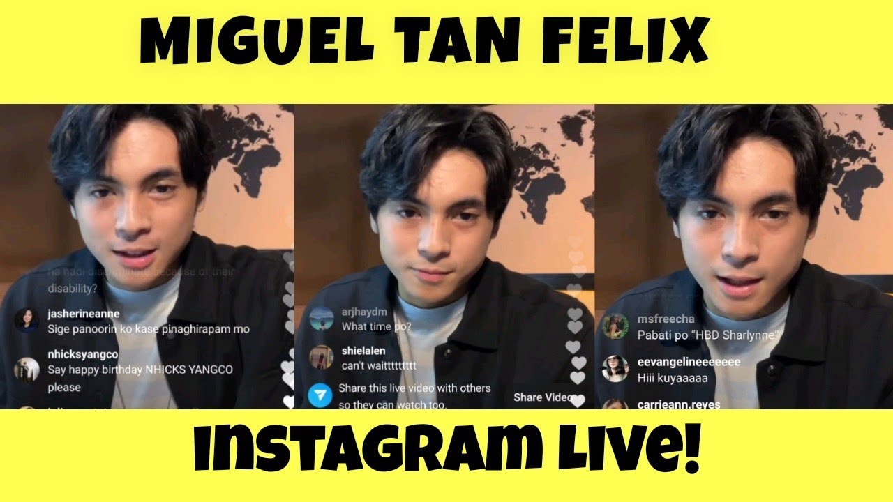 MIGUEL TAN FELIX INSTAGRAM LIVE TODAY (Jan. 14, 2021) - YouTube
