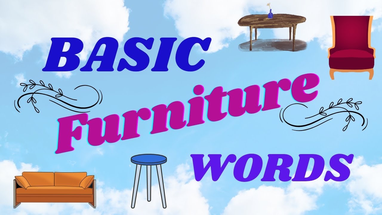 Basic Furniture words #learn furniture words - YouTube