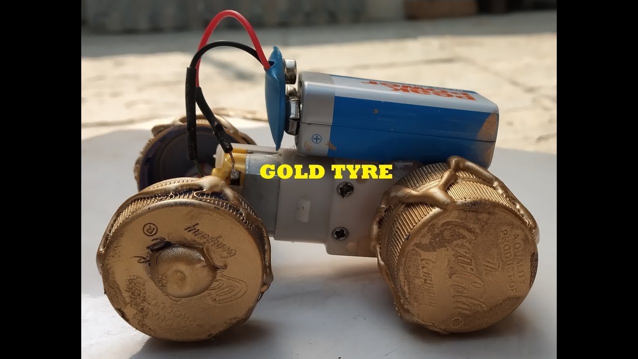 How to Make a Powered Car Very Simple - DIY Electric Mini Car - YouTube