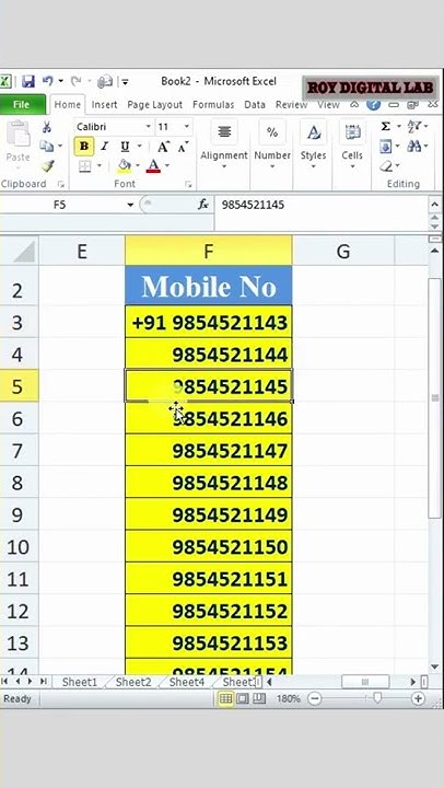How to add country code with one tap in ms excel 🔥🔥#excel #shorts - YouTube